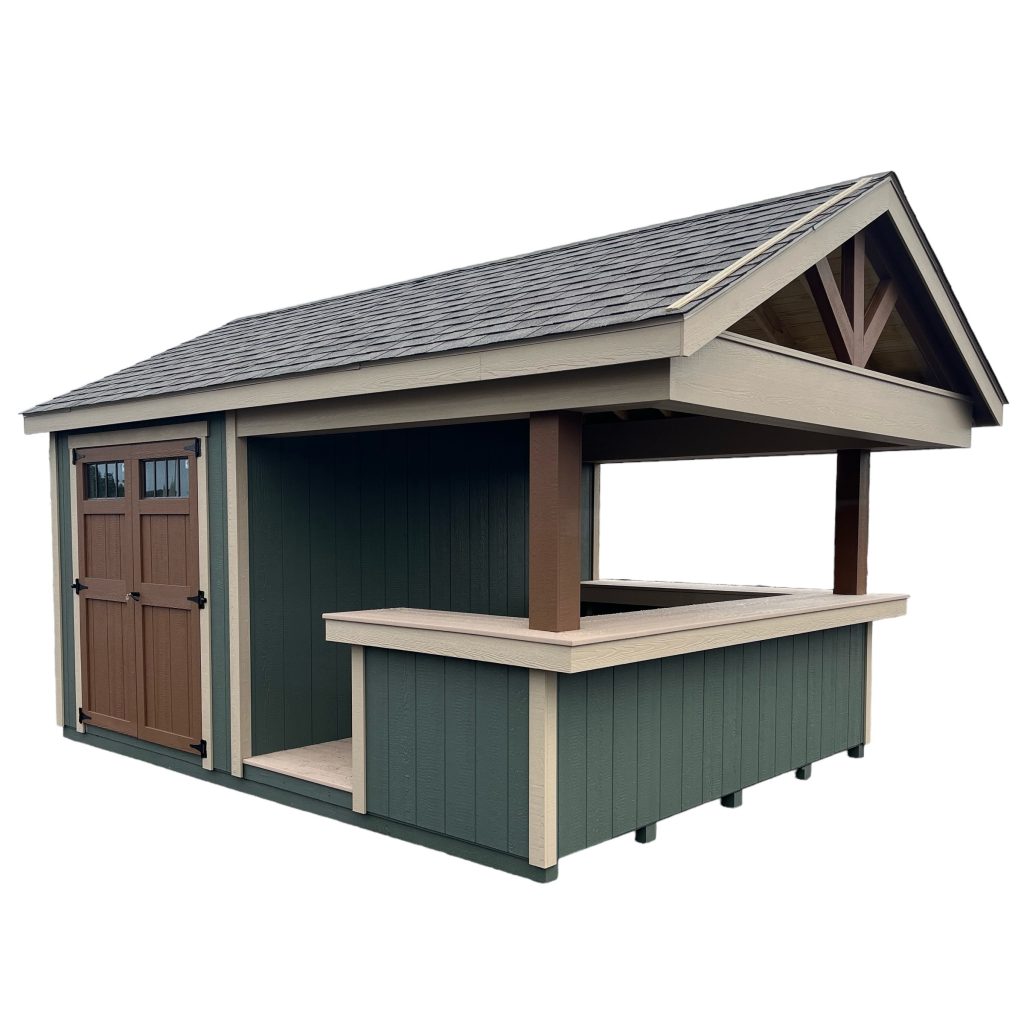 12' x 16' Pool House Bar | Fox Country Sheds
