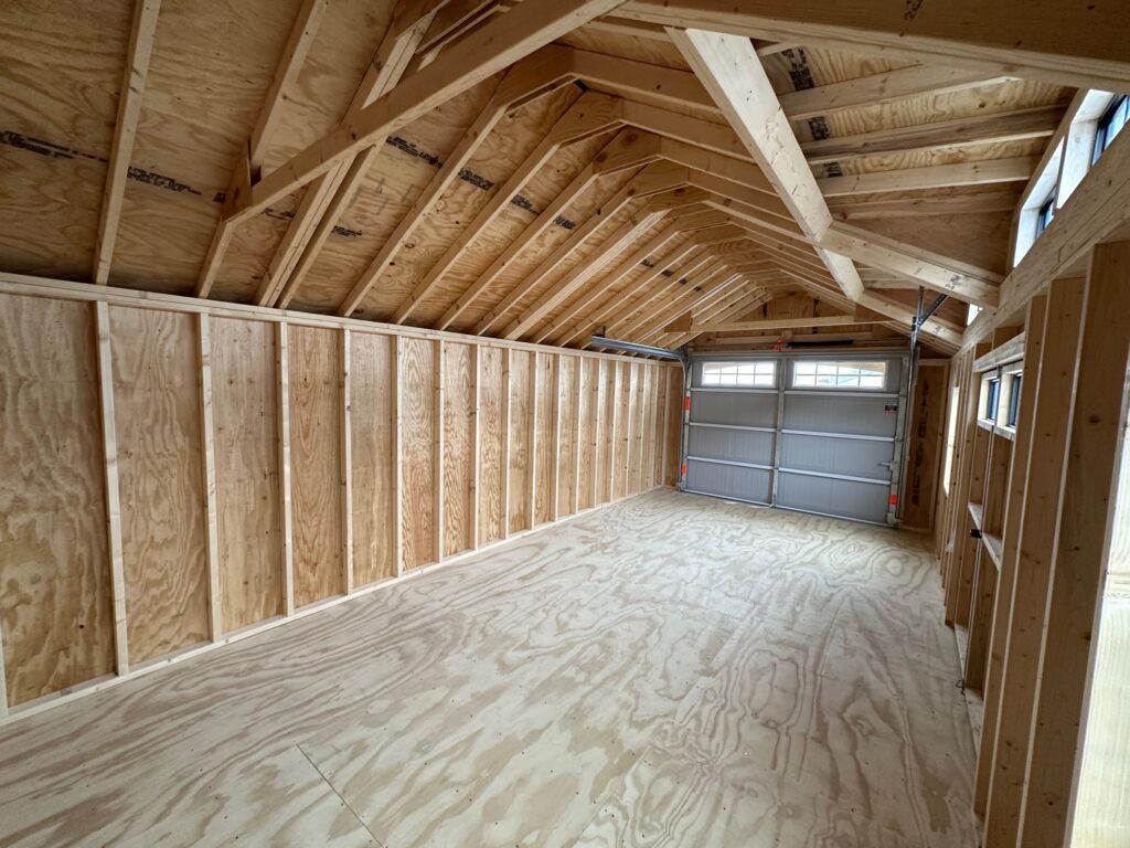 12' x 24' Keystone Garage, Vinyl Sided - IN STOCK! | Fox Country Sheds